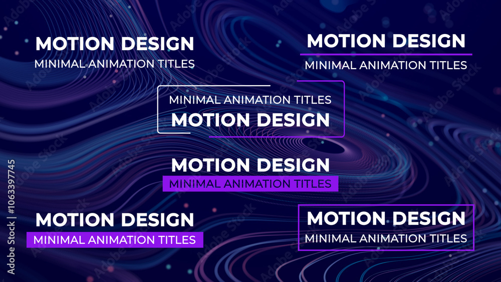 Smooth Animation Minimal Titles Stock Template | Adobe Stock