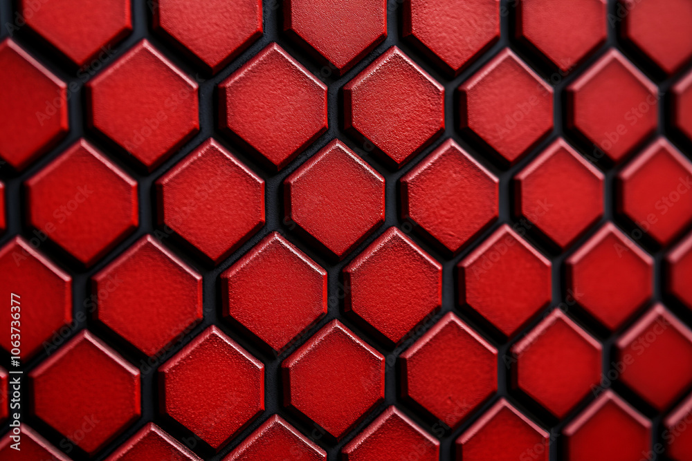 Explore the dynamic texture of red hexagonal patterns to enhance your ...