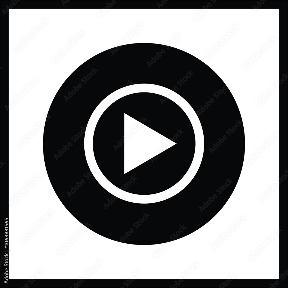 Vetor do Stock: YouTube Music mobile app icon in flat line. logo Listen ...