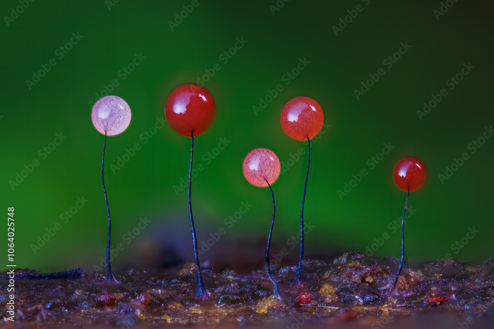 Comatricha is a species of slime mold. Found in moist environments ...