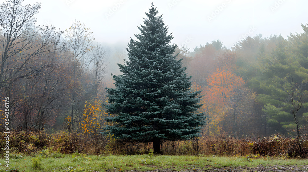 Majestic Eastern Hemlock Tree Standing Tall Amidst a Lush Green Forest ...