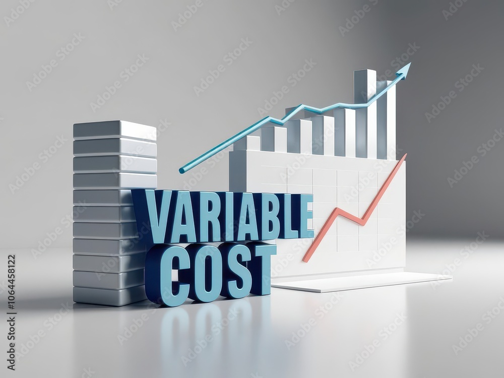 Understand variable costs through stacked bars and line graphs for ...
