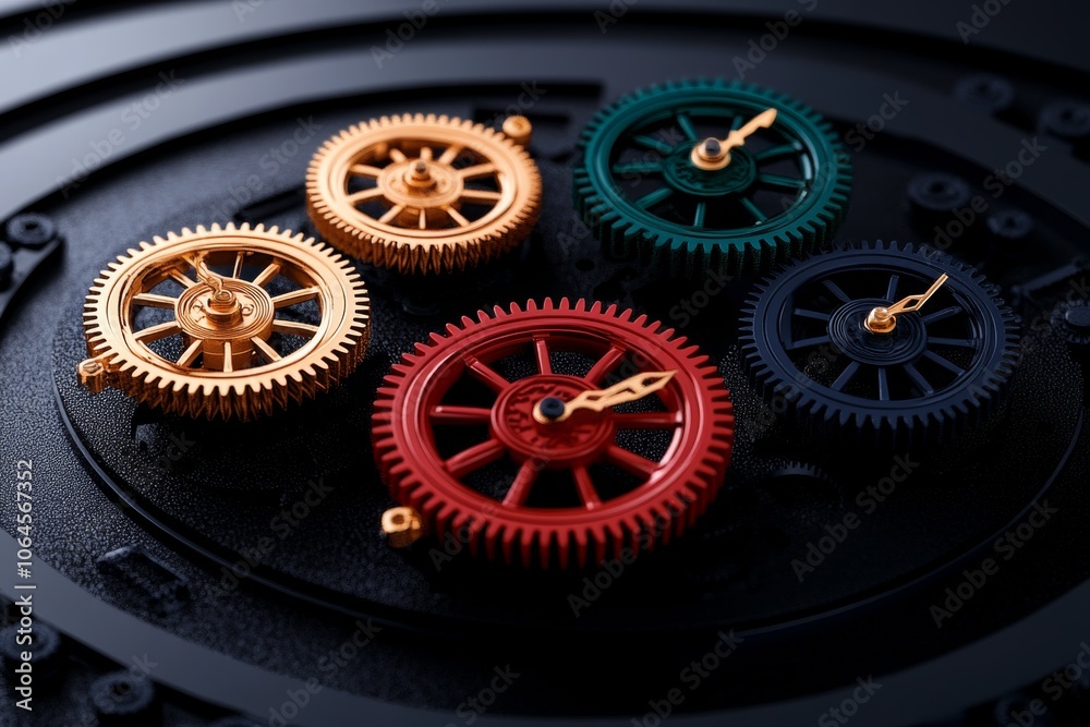 Animated diagram of gears turning at different speeds, demonstrating ...