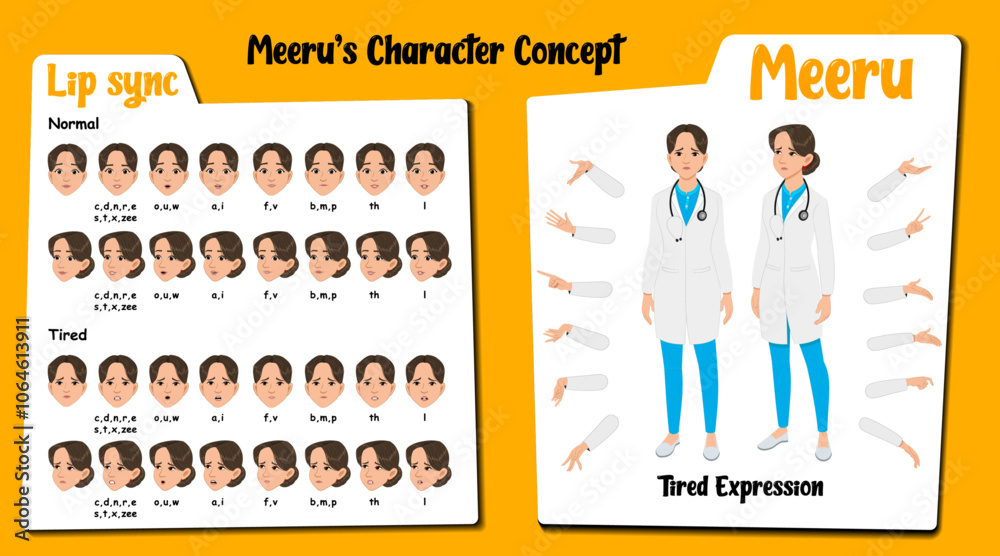 A tired radiologist cartoon character AKA Meeru. Tired face expressions ...