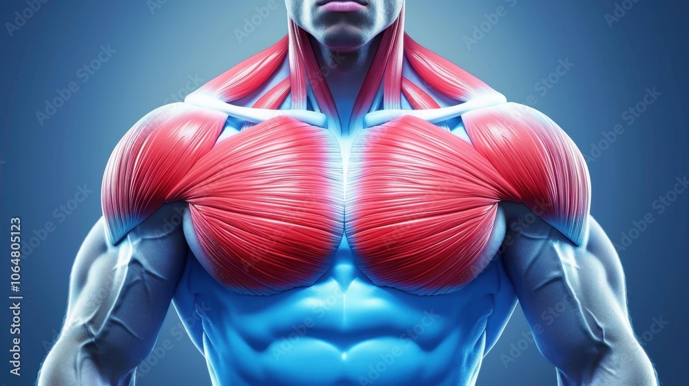 Pectoralis Major: This large chest muscle facilitates arm movement ...