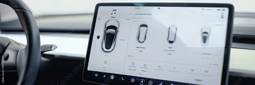 Revolutionary Electric Car Console Display Interface with cuttingedge ...