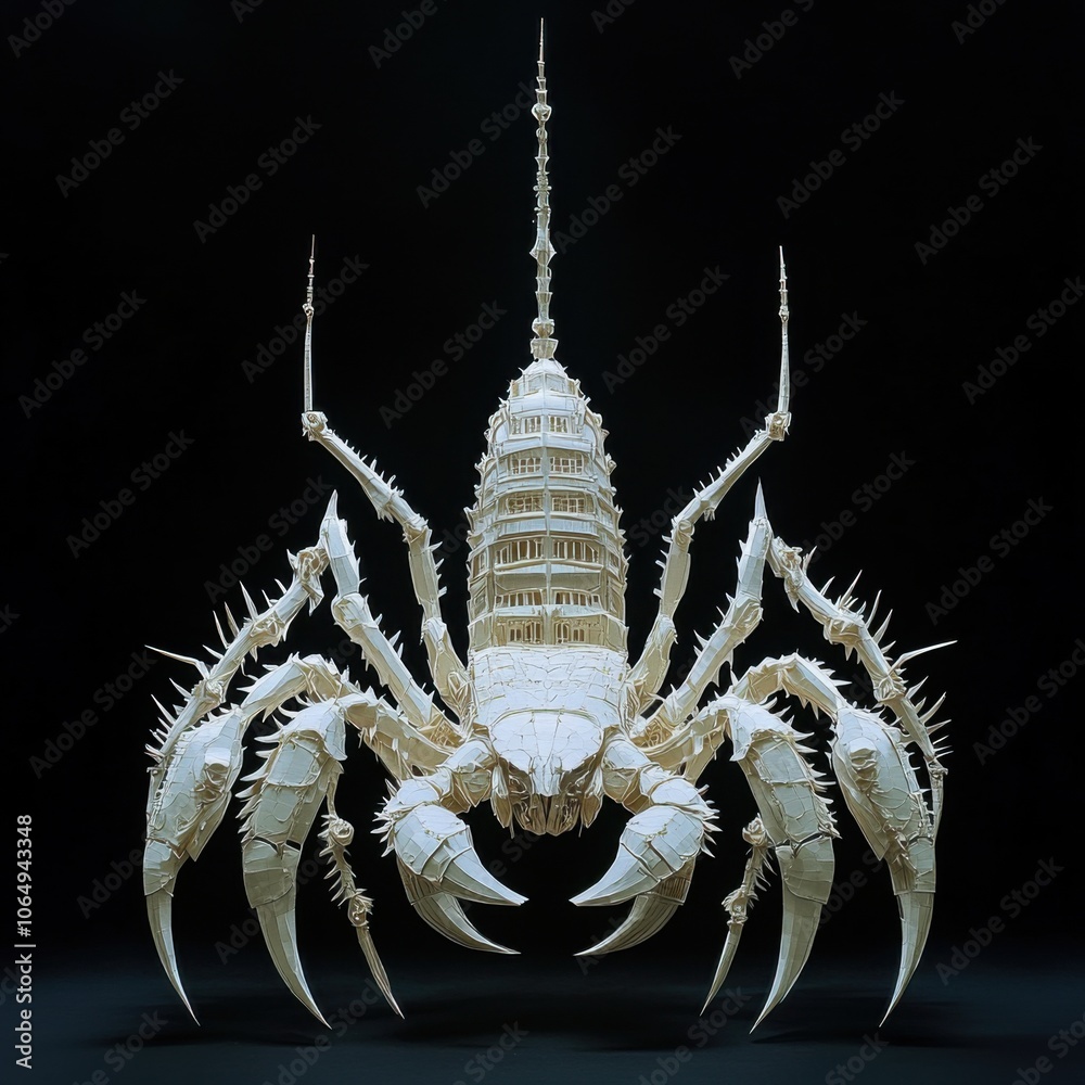 Optical ILLusions Meet Gothic Majesty in 3D Sculpture Stock ...