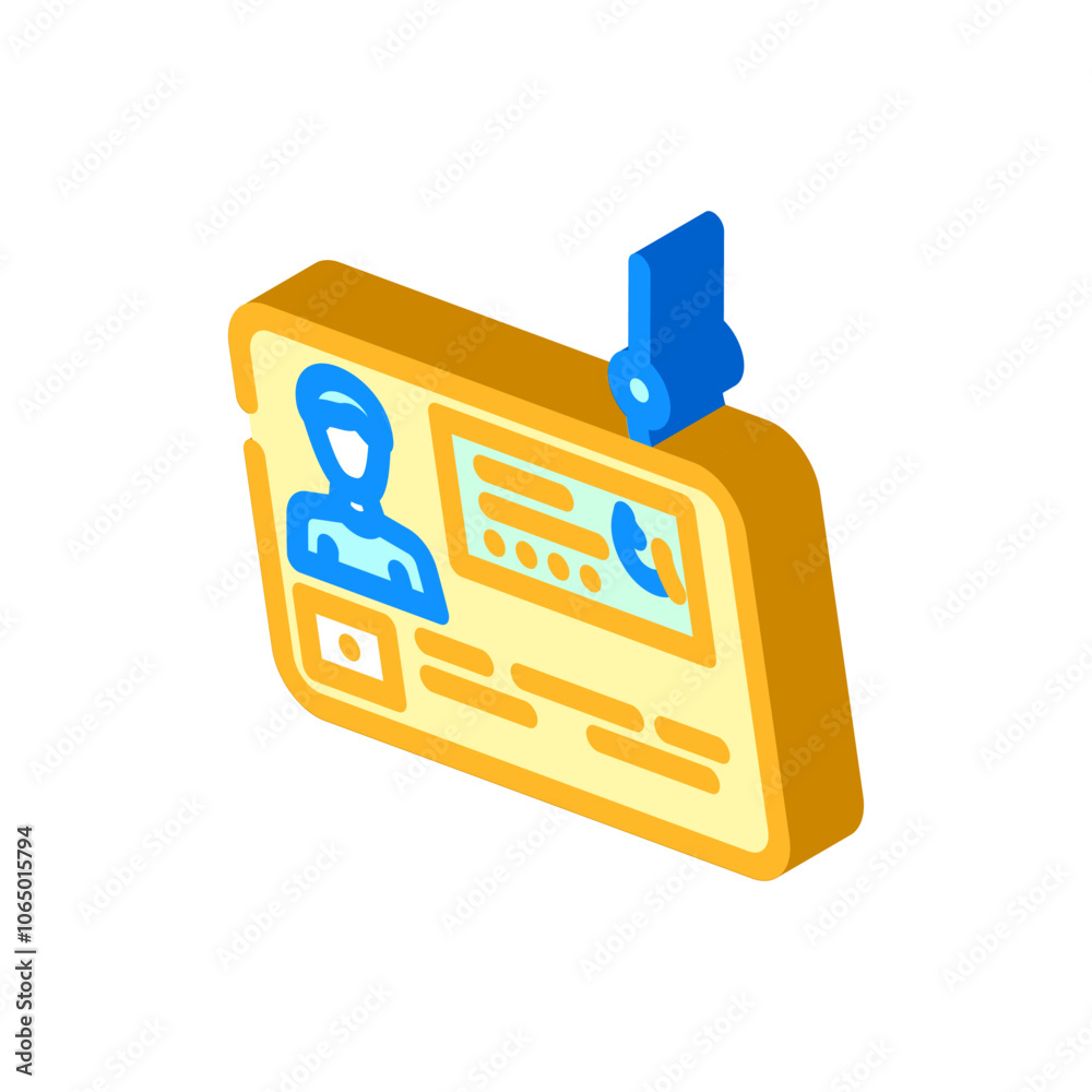 identity theft crime isometric icon vector. identity theft crime sign ...