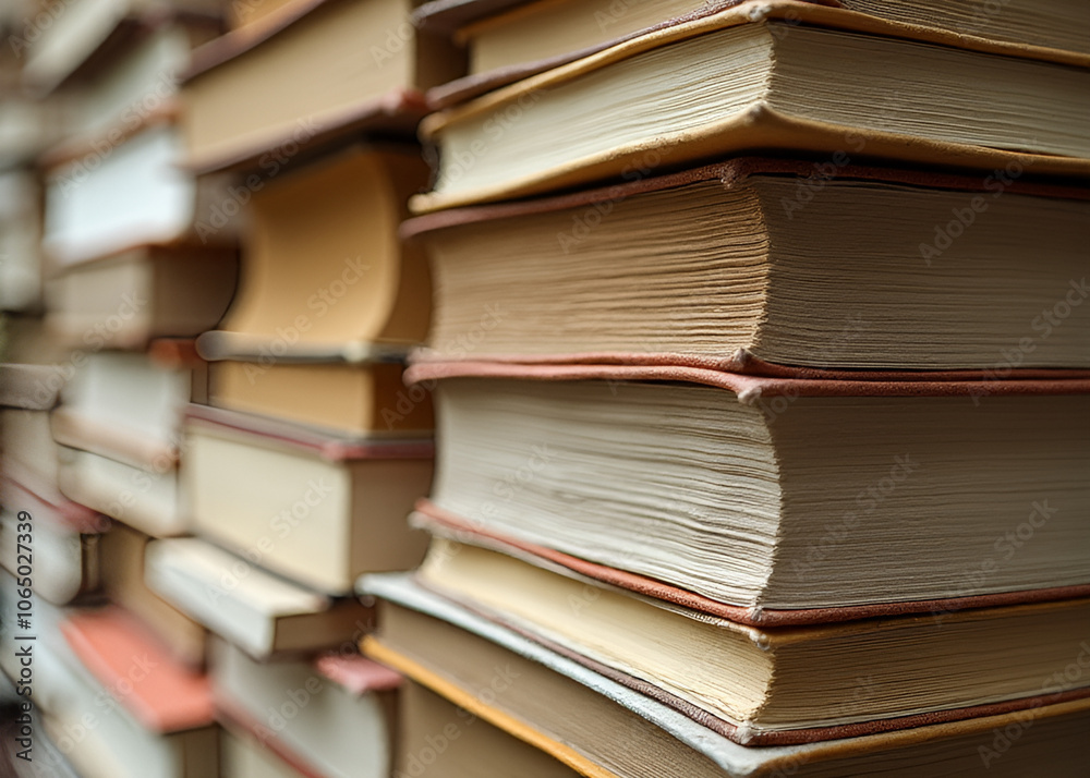 A collection of printed works consisting of pages glued or sewn ...