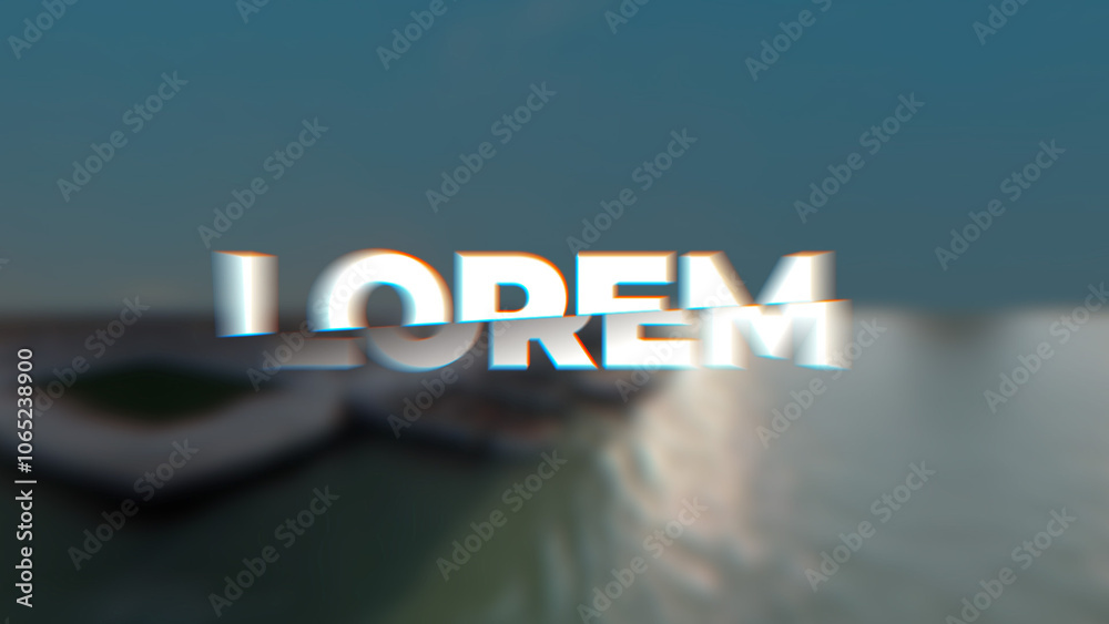 Sliced Text Modern Horizontal Vertical Slideshow 34 1:1 16:9 9:16 Stock ...