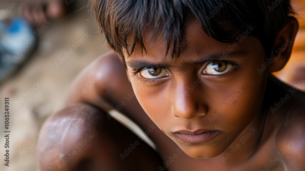 Warm expression with kind eyes, slight smile, and relaxed features ...