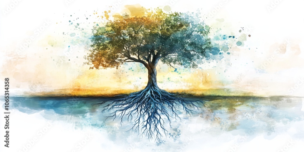 Spiritual Heritage Tree Roots and Towering Legacy Deceased Leader's ...