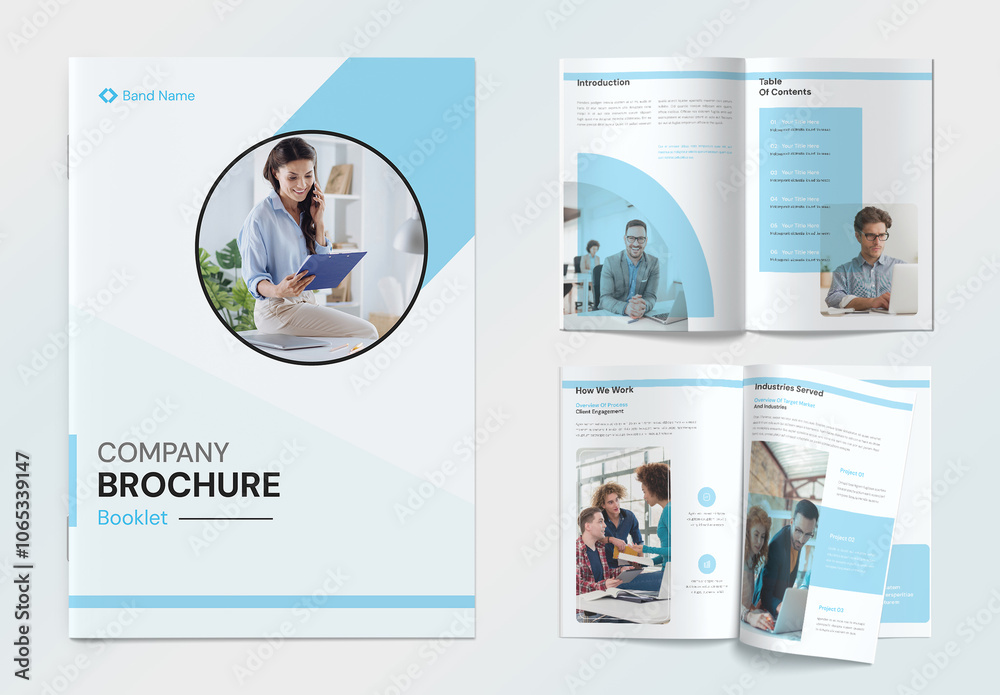 Company Brochure Booklet Layout Stock Template | Adobe Stock