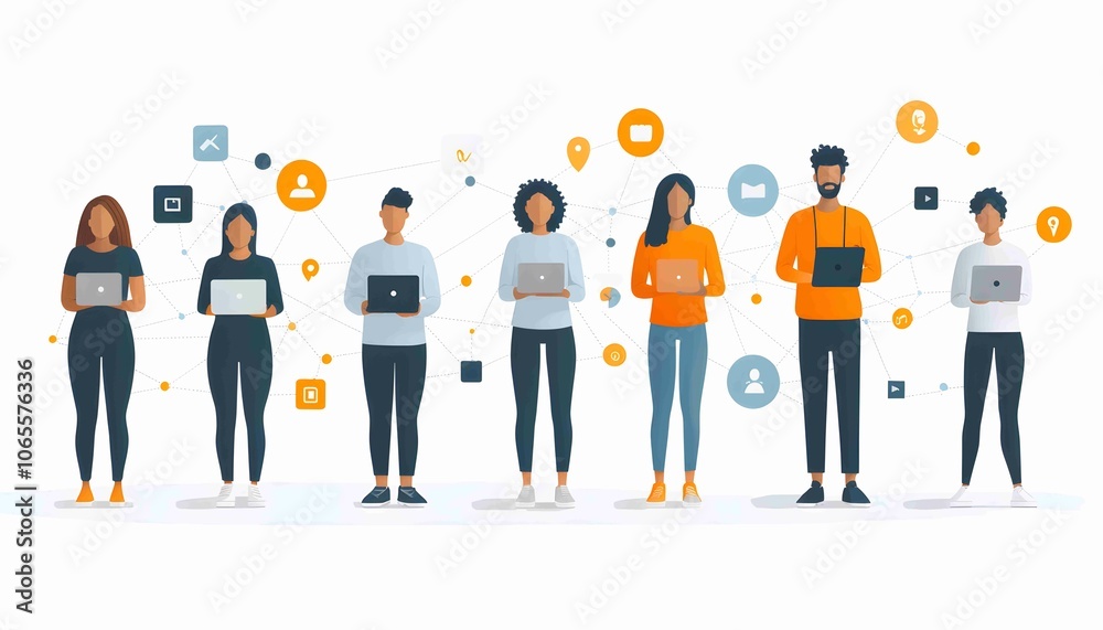 Diverse group of people connecting and networking, diverse group ...