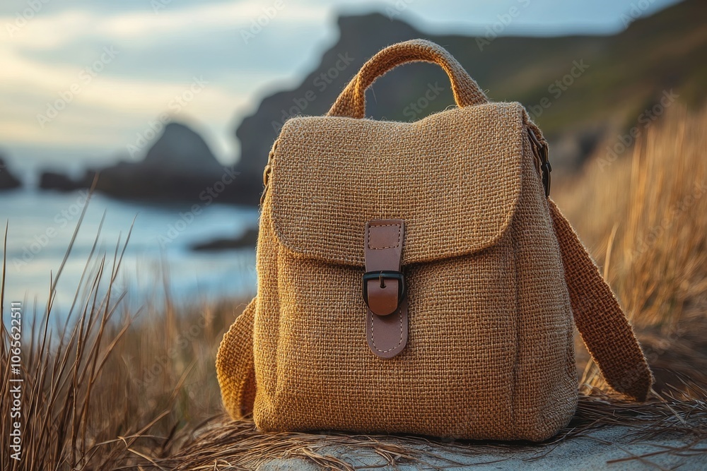 Jute Backpack on the Beach: Eco-Friendly Style for Summer Adventures ...
