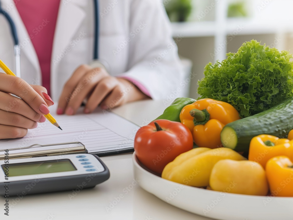 This image features a nutritionist creating an interval weight loss ...