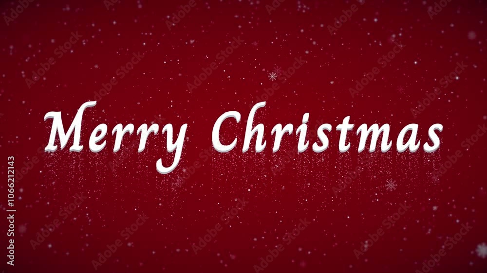 Animated Christmas postcard with soft snowfall effect and big text ...
