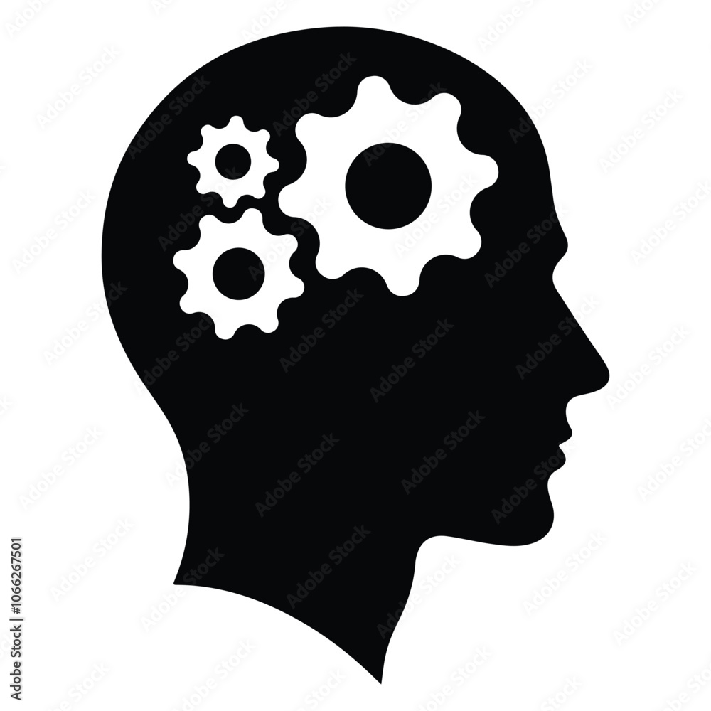 Vetor de Vector icon representing Critical thinking and intelligent ...