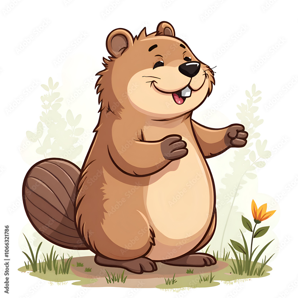 Benny the beaver shows us the joy of nature and embraces every moment ...