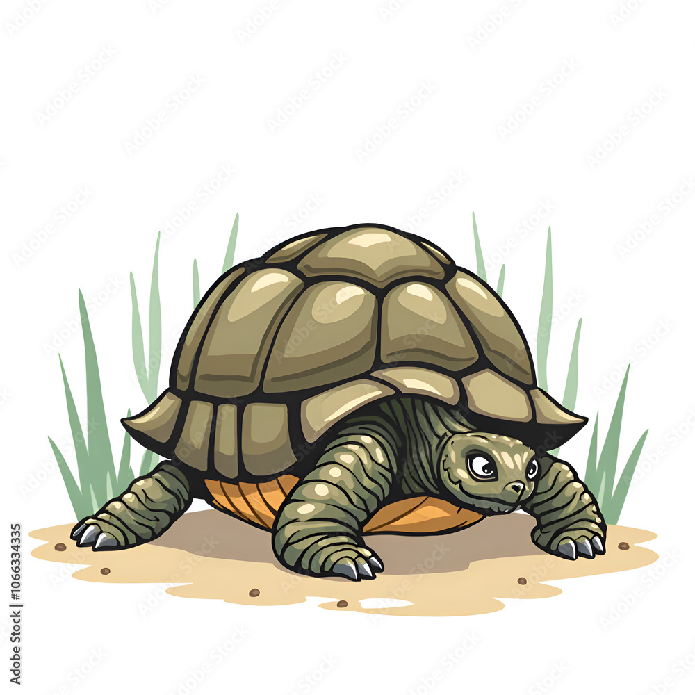 In a tranquil world, a wise turtle teaches us the value of patience and ...