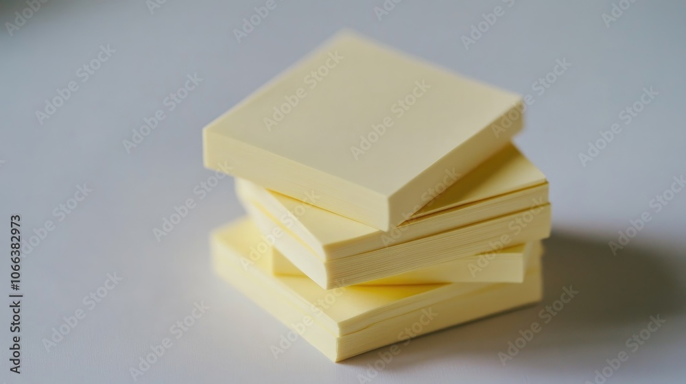 Yellow sticky note for work memos reminders business planning and ...