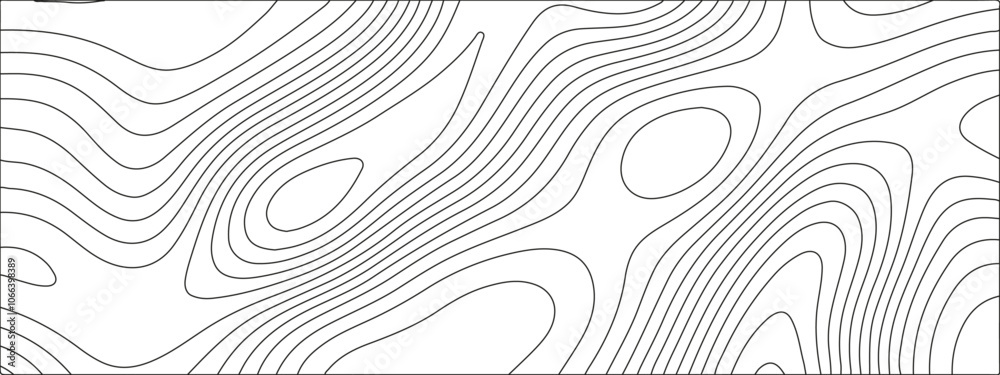 Abstract Topographic line art background. Mountain topographic terrain ...