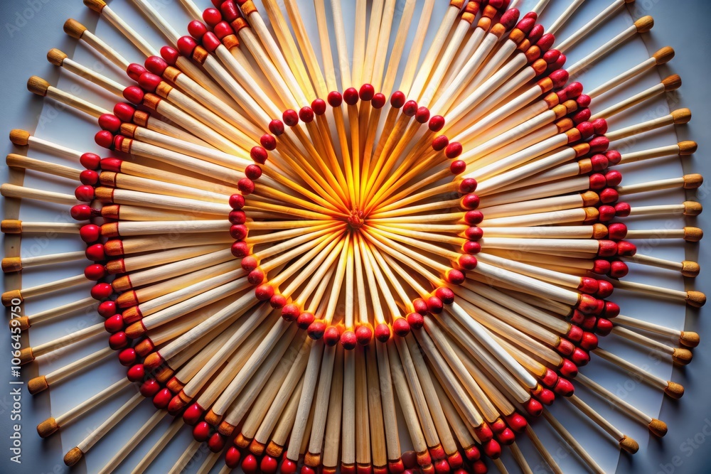 Architectural Photography of Fire Matches Pattern in Nirmana Style ...