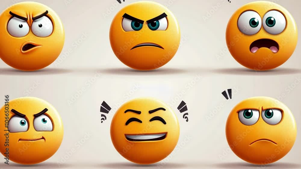 emoticon emoji vector character, World emoji Day concept, Funny ...