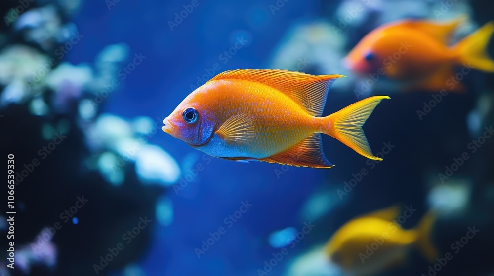 Tropical fish thrive in clear blue waters, representing wealth and ...