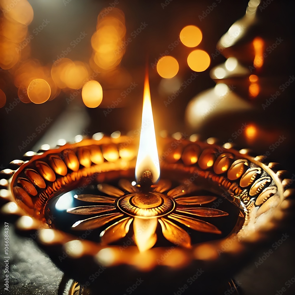 Diwali rangoli with multicolored background in neon realism style ...