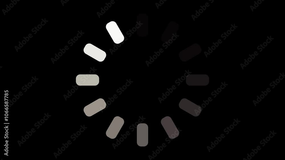 Loading circle animation on transparent background. Full HD. 4K สต็อก ...