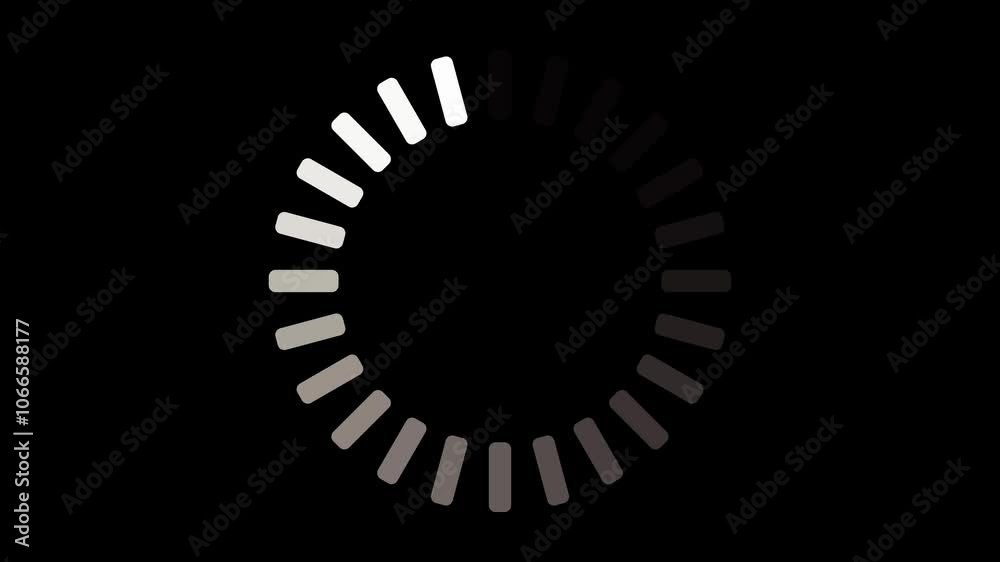 Loading circle animation on transparent background. Full HD. 4K Stock ...