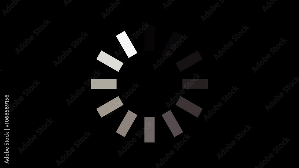 Loading circle animation on transparent background. Full HD. 4K Stock ...