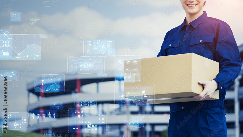 transportation industry, delivery, dx, digital transformation ...