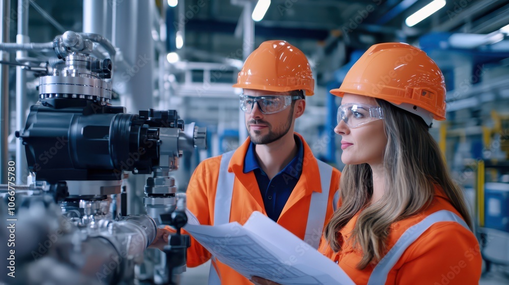 Engineers collaborating on a large-scale infrastructure project ...