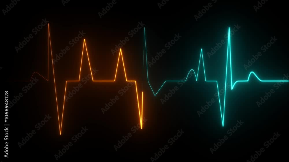 Heartbeat line heartbeat pulse rate line. Health and Medical concept ...