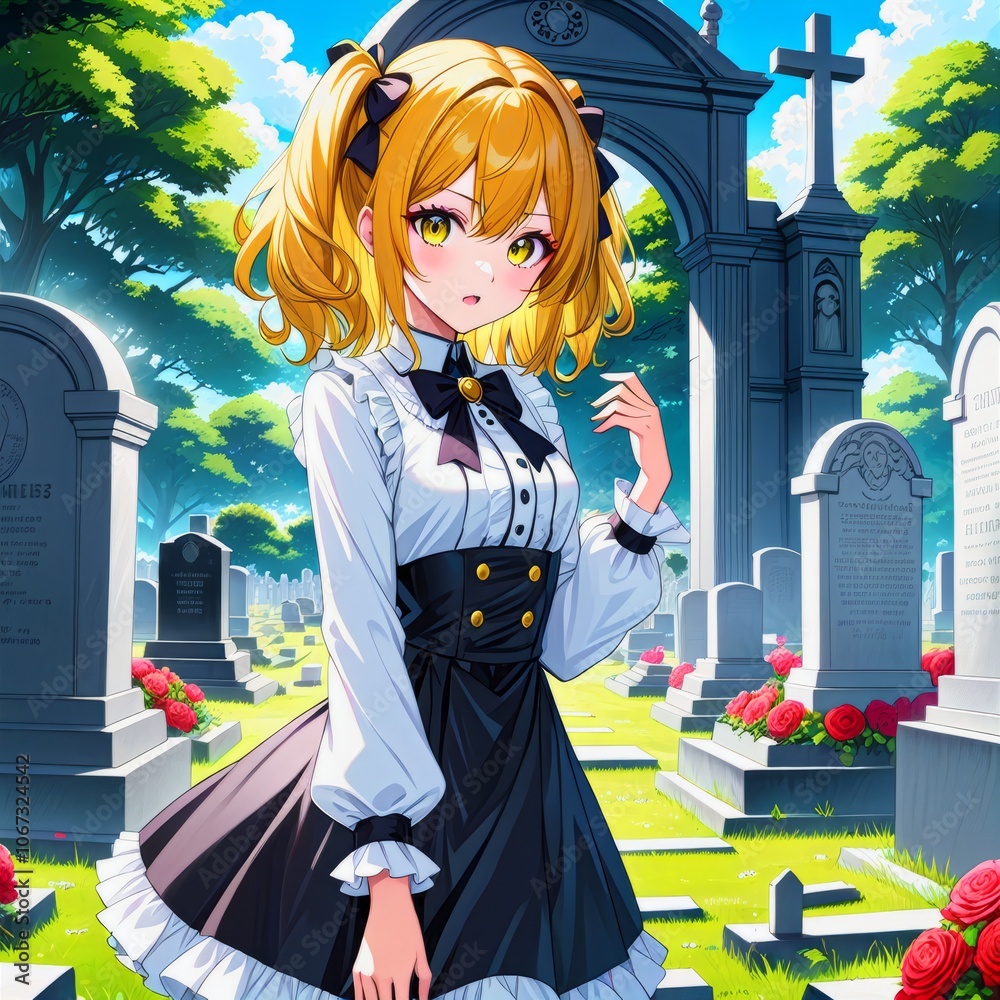 Formidable girl cemetery visual kei pie and victorian retro mash ...