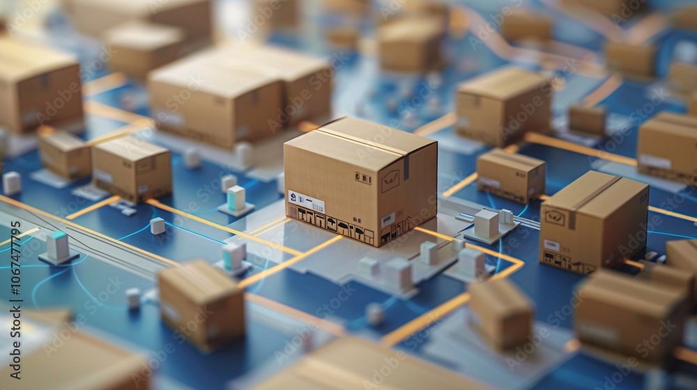 Distribution planning with maps, logistics data, and product flow ...