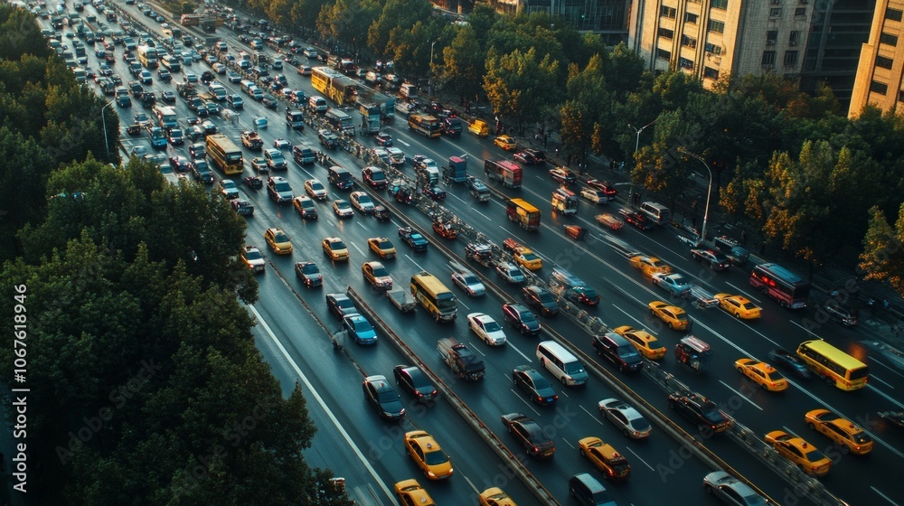 Smart City Traffic Management System, IoT devices integrated throughout ...