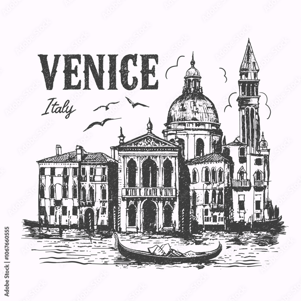 vector sketch draw graphic illustration black, Drawing urban landscape ...