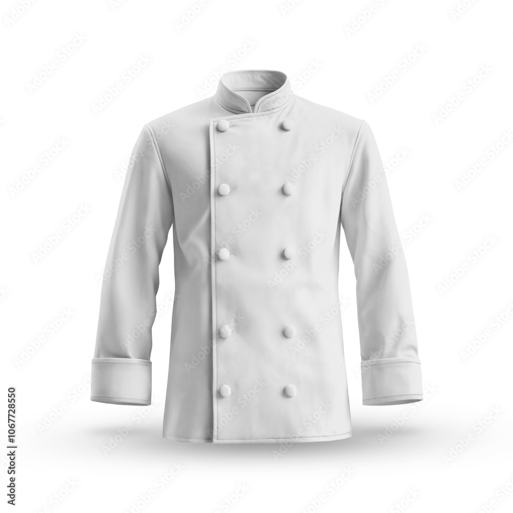 Professional White Chef's Kitchen Uniform with Chef Coat and Culinary ...