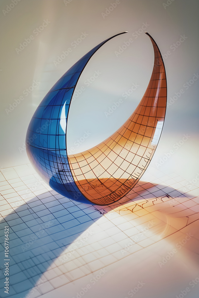 Visual Representation Of Natural Logarithm Function Ln X And Its Transformations Stock