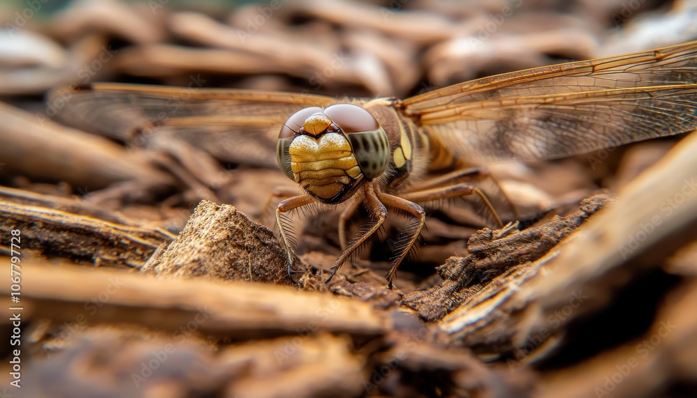 Close-Up Macro Photography of Dragonfly Legs with Natural Textures and ...