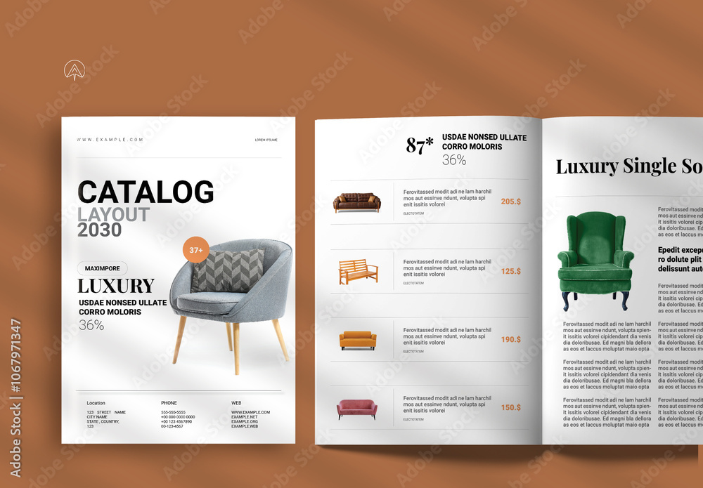 Product Catalog Magazine Template Stock Template | Adobe Stock