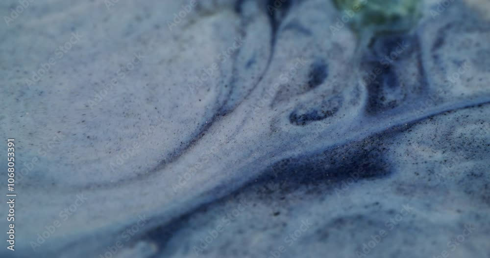 Wavy paint. Acrylic spill. Artistic liquid mix with stone texture ...