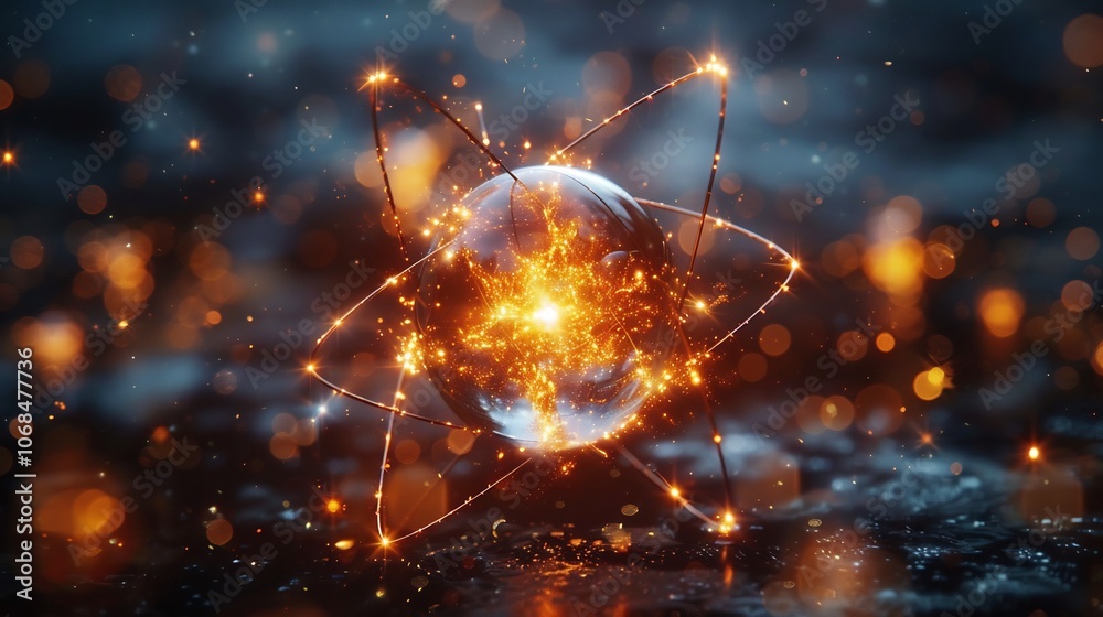 Beryllium atomic structure visualization two inner electrons and two in ...