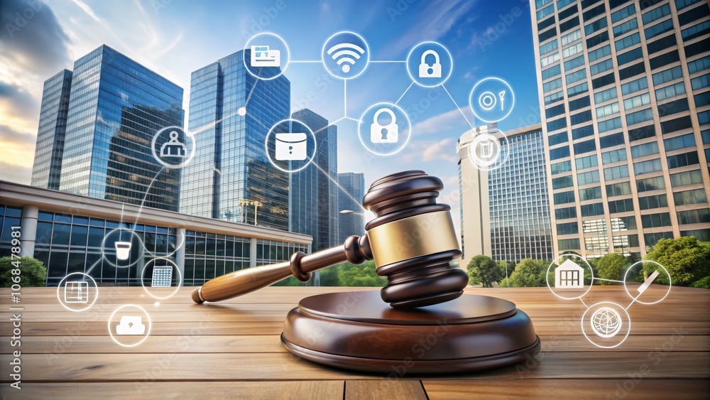 Gavel Icon Set: Vector Collection of Judge Gavels in Flat Design for ...