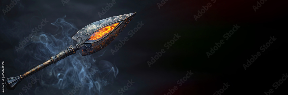 Spear of Longinus, antique ancient worn relic of Christian religious ...