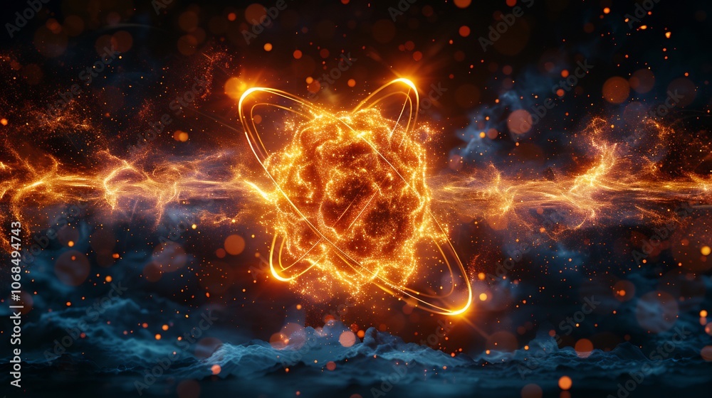 Helium atom visual detailed nucleus containing protons and neutrons two ...