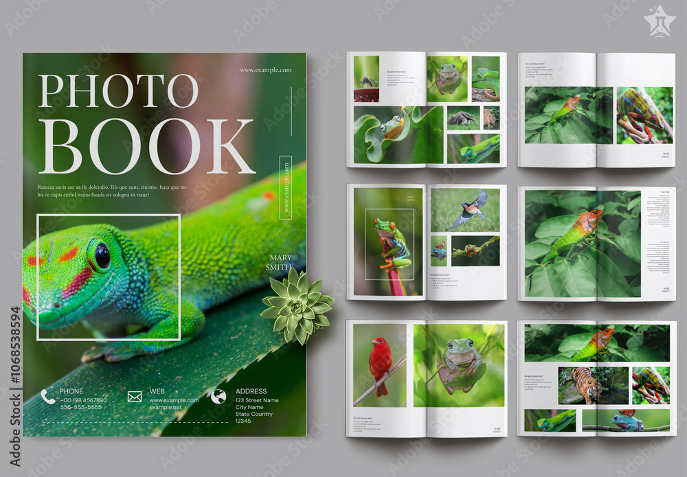Photo Book Layout Stock Template | Adobe Stock